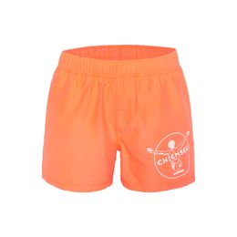 Badeshorts Chiemsee, Jungen, Gr. 122/128, shocking orange, 100% Polyester, Badehosen Badeshorts