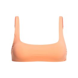 Bandeau-Bikini-Top Roxy "Beach Classics", Damen, Gr. XS, Cup B, orange (papaya punch), Obermaterial: 87% Nylon, 13% Elasthan;, Bikini-Oberteile Bandeau-Bikini-Top