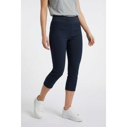 Caprileggings Freequent "FQSHANTAL-CA-POWER", Damen, Gr. S, N-Gr, grau (salute), Web, Obermaterial: 76% Viskose, 21% Polyamid, 3% Elasthan, unifarben, skinny fit 3/4-L&auml;nge, Hosen Caprileggings, mit extra breitem Bund