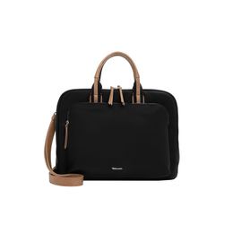 Shopper Tamaris "Shopper TAS Kirsten", Damen, Gr. B/H/T: 40cm x 29cm x 15cm 0, schwarz 100, Polyurethan, Taschen Shopper