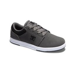 Sneaker DC Shoes "Crisis 2", Jungen, Gr. 2(33), grau (dunkelgrau, schwarz), Obermaterial:Obermaterial: Leder (Kuh) / Futter: Textil / Au&szlig;ensohle: Gummi;, Schuhe Sneaker