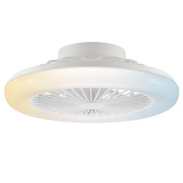 Brilliant LED Deckenleuchte "Montero", wei&szlig;, &Oslash; 42cm H: 13,7cm, 1 Stk., Leuchten, LED-Deckenventilator, &Oslash; 42 cm, 2700 lm, 2700-6500 K, LED Deckenleuchte
