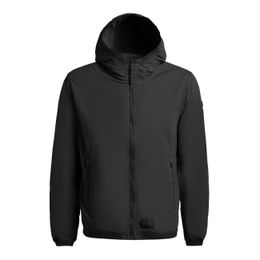 Funktionsjacke Khujo "&Uuml;bergangsjacke Derf", Gr. XXL, schwarz, Obermaterial: 100% Nylon NY., gerade, hoch geschlossener Ausschnitt, elastischer Bund, Jacken Funktionsjacke, leichte &Uuml;bergangsjacke mit Kapuze