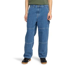 Relax-fit-Jeans Element "Carpenter", Herren, Gr. 36(XL), mid used, Obermaterial: 75% Walkfrottier, 25% Walkfrottier;, Jeans Relax-fit-Jeans