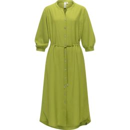 Blusenkleid Ragwear "Blusenkleid Trea Dress", Damen, Gr. L, N-Gr, gr&uuml;n (pistachio), Obermaterial: 85% Viskose CV. 15% Polyamid PA., Kleider Blusenkleid