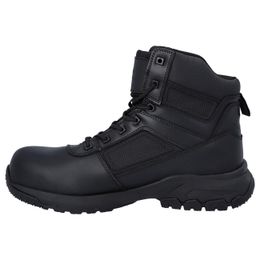 Schn&uuml;rschuh MAGNUM "MAGNUM Uniform &ndash; Sicherheitsmodelle Vanguard 6.0 Ct Cp", Damen, Gr. 46, Normalschaft, schwarz, Vollnarbiges Leder, Mesh-Eins&auml;tze, PU, EVA, Schuhe Schn&uuml;rschuh