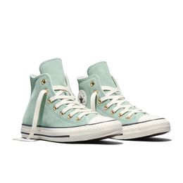 Sneaker Converse "CHUCK TAYLOR ALL STAR SUEDE", Damen, Gr. 42, thyme again, egret, schwarz, Leder, Schuhe Sneaker