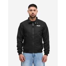 Blouson Lonsdale "AKELD", Herren, Gr. XL, schwarz, ecru, tartan, Obermaterial: 100% Polyamid. Futter: 100% Polyester, Jacken Blouson, sportlicher Stil, vielseitig einsetzbar