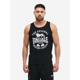 Tanktop Lonsdale "BOWES", Herren, Gr. L, schwarz, wei&szlig;, Obermaterial: 100% Baumwolle, Tops Tanktop, sportlicher Stil, f&uuml;r Sportmode und Streetwear