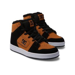 Sneaker DC Shoes "Manteca 4 Hi Wr", Jungen, Gr. 13,5(31), beige (wheat, schwarz), Obermaterial:51.1% Leder, 48.9% Synthetikmaterial;, Schuhe Sneaker