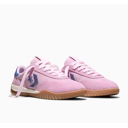 Sneaker Converse "RUN STAR TRAINER STITCHED SUEDE", Damen, Gr. 36, new found bloom, pink, indigo storm, Leder, Schuhe Sneaker