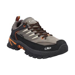 Wanderschuh CMP "RIGEL 2.0 LOW TREKKING SHOES WP", Herren, Gr. 40, deserto, flame, Leder, Synthetik, Schuhe Wanderschuh