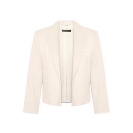 Kurzblazer Betty Barclay "Kurzblazer mit 3/4 Arm", Damen, Gr. 38, beige, Obermaterial: 86% Polyester PES. 14% Elasthan EL., Blazer Kurzblazer