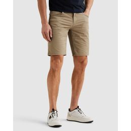 PME-Legend Shorts PME LEGEND, Damen, Gr. 38, N-Gr, elmwood, Jersey, Obermaterial: 97% Baumwolle, 3% Elasthan, unifarben, regular fit kniefrei, Hosen Shorts, im Five-Pocket Style