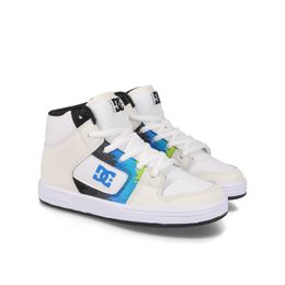 Sneaker DC Shoes "Manteca 4 Hi", Jungen, Gr. 10,5(27,5), blau (sanftes wei&szlig;, placid blau), Obermaterial:Obermaterial: Leder (Kuh) / Futter: Textil / Au&szlig;ensohle: Gummi;, Schuhe Sneaker