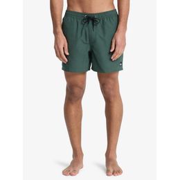 Badeshorts Quiksilver "EVERYDAY VOLLEY 15", Herren, Gr. L (52), N-Gr, forest heath, Web, Polyester, kontrastfarbene Details, unifarben, Badehosen Badeshorts, sportliche Schnittform, f&uuml;r Erwachsene, schnelltrocknendes Material
