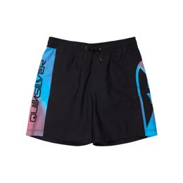 Badeshorts Quiksilver "Everyday Holmes Volley 16", Kinder, Gr. 10, schwarz holmes, Obermaterial: 100% Microfaser;, Badehosen Badeshorts