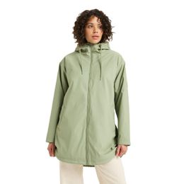 Allwetterjacke Roxy "Rain Road Polar Zip", Damen, Gr. M, oil gr&uuml;n, Obermaterial: 100% Polyurethan;, Jacken Allwetterjacke