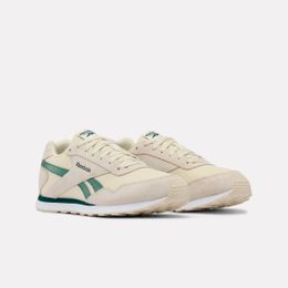 Trainingsschuh Reebok CLASSIC "REEBOK GLIDE LOW", Damen, Gr. 42, alabaster, metalgr&uuml;n, ftwrwei&szlig;, Leder, Synthetik, Textil, Schuhe Trainingsschuh