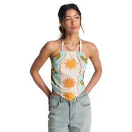 Neckholdertop Billabong "Tides Calling", Damen, Gr. M, wei&szlig;, Obermaterial: 100% Viskose;, Tops Neckholdertop