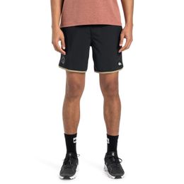 Boardshorts Quiksilver "Omni Scallop 17", Herren, Gr. L, schwarz (schwarz schwarz), Obermaterial: 88% Microfaser, 12% Elasthan;, Hosen Boardshorts