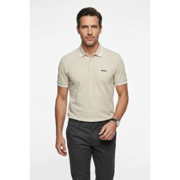 Poloshirt BOSS Green "Paddy", Herren, Gr. 5XL, beige (light beige274), Jersey, Obermaterial: 100% Baumwolle, regular fit, hoch geschlossener Ausschnitt, eng B&uuml;ndchen, Shirts Poloshirt, atmungsaktive Piqu&eacute;-Webstruktur, Flachstrickkragen, gerader Schnitt