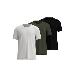 T-Shirt Tom Tailor "T-Shirt Shirt 1/2 Rundhals 3P 3er Pack", Damen, Gr. L, gr&uuml;n, Obermaterial: 100% Baumwolle CO., Shirts T-Shirt