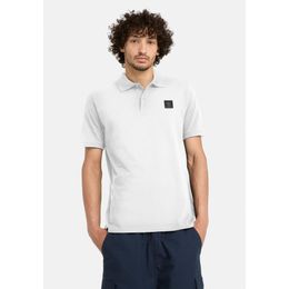 Poloshirt Timberland, Herren, Gr. M, wei&szlig;, Piqu&eacute;, Obermaterial: 100% Baumwolle, hoch geschlossener Ausschnitt, eingesetzt B&uuml;ndchen, Shirts Poloshirt