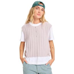 Fleecepullover Quiksilver "Parit Tank", Damen, Gr. XS, lila marble, Obermaterial: 68% Modacryl, 29% Microfaser, 3% Elasthan;, Sweatshirts Fleecepullover