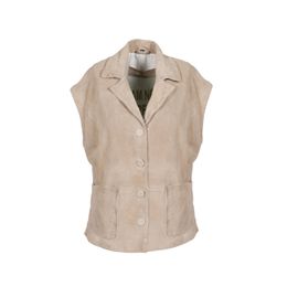Lederjacke Freaky Nation "Boho Love-FN", Damen, Gr. S (36), beige, Oberstoff: 100% Leder; Futter: 100% Baumwolle, normal, Jacken Lederjacke