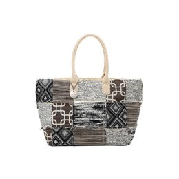 Emily & Noah Shopper EMILY & NOAH "Shopper E&N Janneke", Damen, Gr. B/H/T: 60cm x 32cm x 16cm 0, schwarz (schwarz 100), Polyester, Taschen Shopper