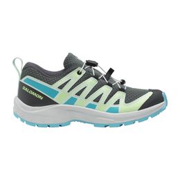 Wanderschuh Salomon "XA PRO V8", Damen, Gr. 31, north atlantic, metal, blau curacao, Synthetik, Textil, Schuhe Wanderschuh, f&uuml;r Kinder & Jugendliche