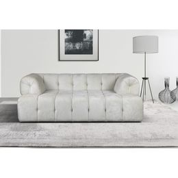 2-Sitzer Home Affaire "APERIRE Design-Sofa, moderne Steppung, Breite 180 cm", creme, B:180cm H:77cm T:100cm, 100% Polyester, Sofas, 2-Sitzer, mit Wellenunterfederung, gem&uuml;tlich und modern, komfortables Sitzgef&uuml;hl