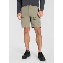 Cargoshorts CMP "MAN BERMUDA", Herren, Gr. 46, N-Gr, sage, Obermaterial: 92% Polyamid, 8% Elasthan, Hosen Cargoshorts