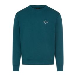 Sweatshirt Replay, Damen, Gr. L, atlantic gr&uuml;n, Sweatware, Obermaterial: 100% Baumwolle, unifarben, regular fit normal, Rundhals, Rippb&uuml;ndchen, Sweatshirts Sweatshirt, in Baumwoll-Qualit&auml;t