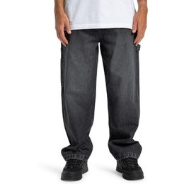 Relax-fit-Jeans DC Shoes "Worker Baggy Carpenter Bac", Damen, Gr. 32(M) / L&auml;nge 32(M), L&auml;nge 34, schwarz, Obermaterial: 80% Walkfrottier, 20% Walkfrottier;, Jeans Relax-fit-Jeans