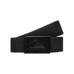 Stoffg&uuml;rtel Quiksilver "Principal Schwack", Herren, schwarz, schwarz, Obermaterial: 100% Microfaser;, G&uuml;rtel Stoffg&uuml;rtel