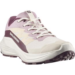 Trailrunningschuh Salomon "ALPHAGLIDE", Damen, Gr. 39, tapioca, dawn pink, huckleberry, Synthetik, Textil, Schuhe Trailrunningschuh
