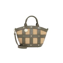 Shopper Tamaris "Shopper TAS Kirsti", Damen, Gr. B/H/T: 37cm x 23cm x 12cm 0, gr&uuml;n (khaki 910), Polyurethan, Taschen Shopper