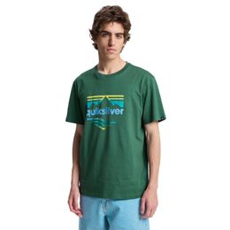 T-Shirt Quiksilver "EV Horizon Fade", Herren, Gr. L, forest, Obermaterial: 70% Walkfrottier, 30% Walkfrottier;, Shirts T-Shirt