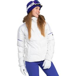 Snowboardjacke Roxy "Snowblizzard", Damen, Gr. M, wei&szlig;, Obermaterial:92% Microfaser, 8% Elasthan;, Jacken Snowboardjacke