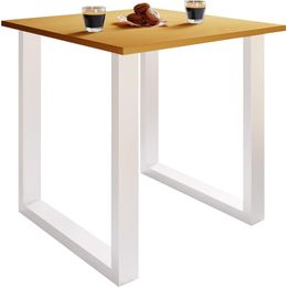 Esstisch Vcm "Premium Holz Esstisch K&uuml;chentisch Xona U 80x50", wei&szlig;, buche, B:80cm T:50cm, Tische, Esstisch