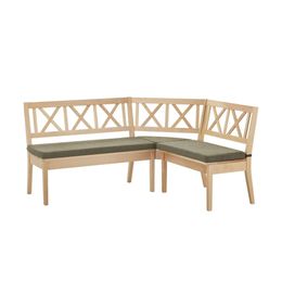 Woodford Eckbank massiv Olivia gr&uuml;n Ma&szlig;e (cm): H: 90 &raquo; M&ouml;bel Kraft