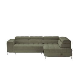 M&ouml;bel Kraft Ecksofa mit verstellbaren Kopfst&uuml;tzen Arte gr&uuml;n Ma&szlig;e (cm): B: 284 H: 97 T: 200.0 &raquo; M&ouml;bel Kraft