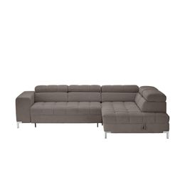 M&ouml;bel Kraft Ecksofa mit verstellbaren Kopfst&uuml;tzen Arte braun Ma&szlig;e (cm): B: 284 H: 97 T: 200.0 &raquo; M&ouml;bel Kraft