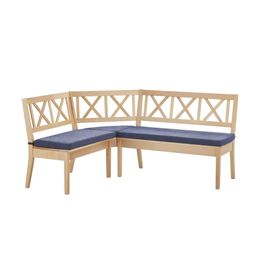 Woodford Eckbank massiv Olivia blau Ma&szlig;e (cm): H: 90 &raquo; M&ouml;bel Kraft