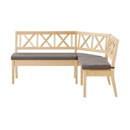 Woodford Eckbank massiv Olivia braun Ma&szlig;e (cm): H: 90 &raquo; M&ouml;bel Kraft