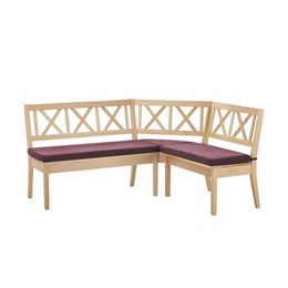 Woodford Eckbank massiv Olivia rot Ma&szlig;e (cm): H: 90 &raquo; M&ouml;bel Kraft