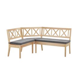 Woodford Eckbank massiv Olivia grau Ma&szlig;e (cm): H: 90 &raquo; M&ouml;bel Kraft