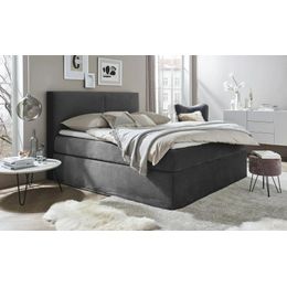 Boxi Boxspringbett 180 x 200 cm Boxi grau Ma&szlig;e (cm): B: 180 H: 125 &raquo; M&ouml;bel Kraft